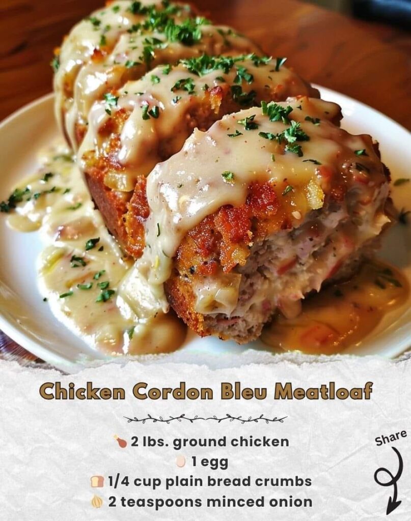 Chicken Cordon Bleu Meatloaf Recipe - Home